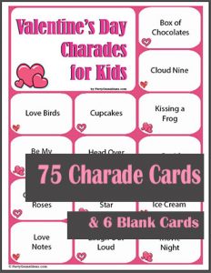 Valentines Day Charades for Kids
